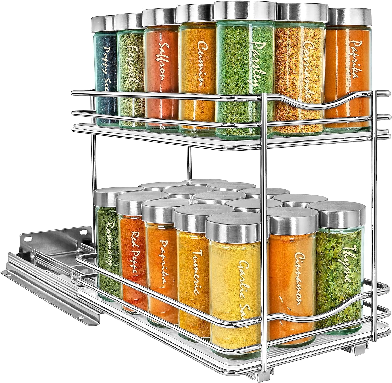 21 Pull out Spice Rack for Cabinet Ideas for Your Kitchen - CozyCottageCute